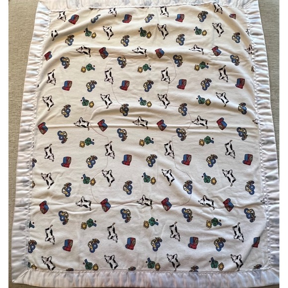Gymboree | Bedding | Vintage Gymboree Lil Critter Baby Blanket Farm Cow ...
